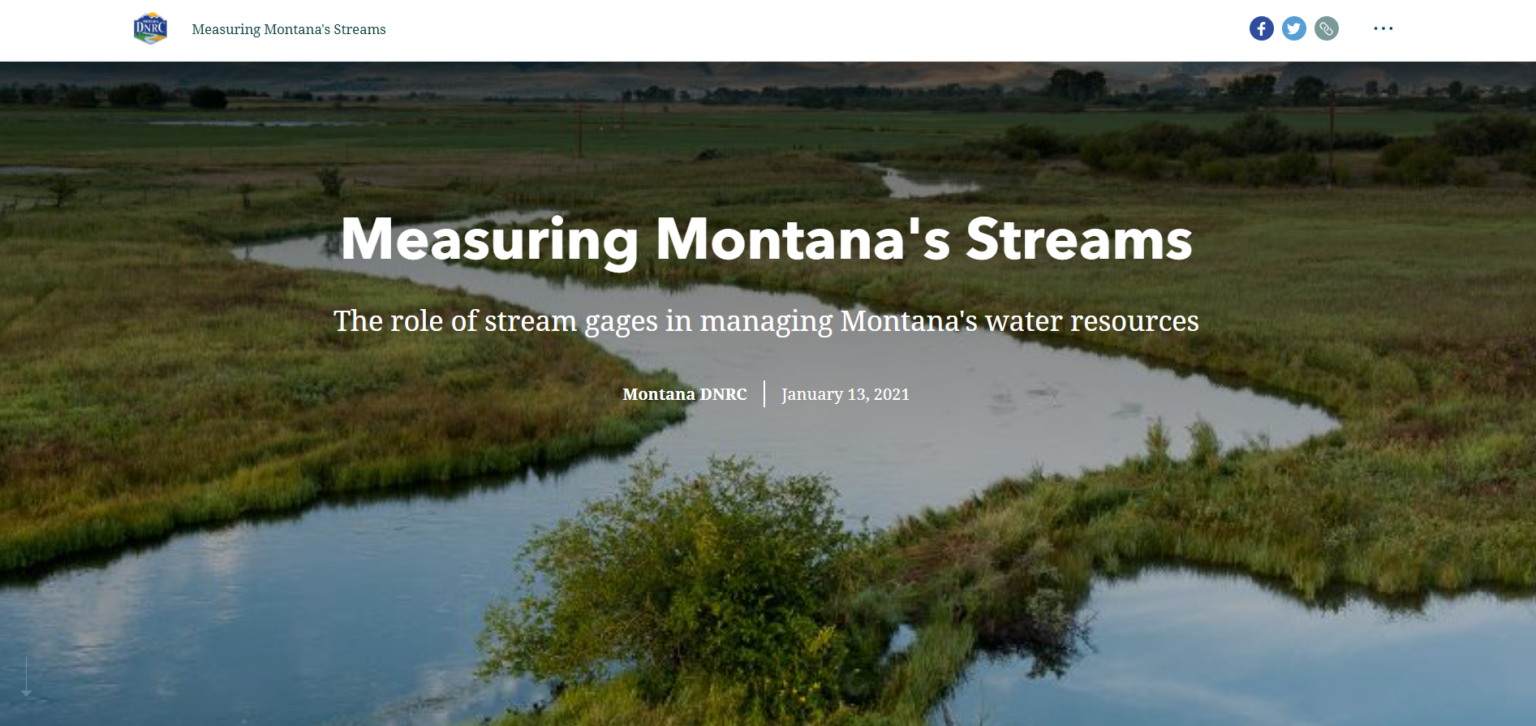 Montana Stream Gage Story Map – Big Hole Watershed Committee